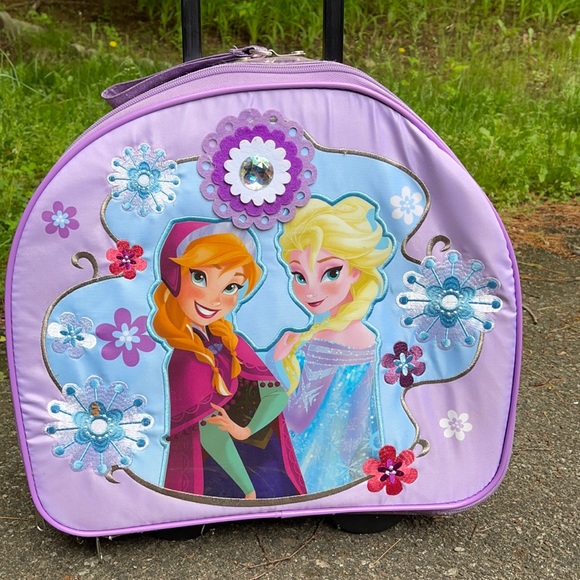 Disney | Other | Disney Frozen Small Rolling Suitcase | Poshmark